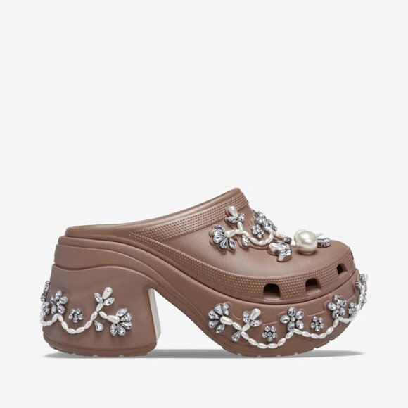CROCS | Shoes | Crocs X Simone Rocha Siren Clog With Crystal Faux Pearl Jibbitz | Poshmark